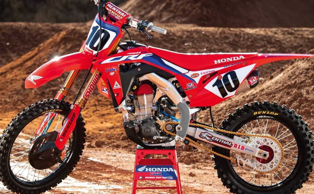 Kit déco moto cross avec fonds de plaques perso Honda HRC 2020