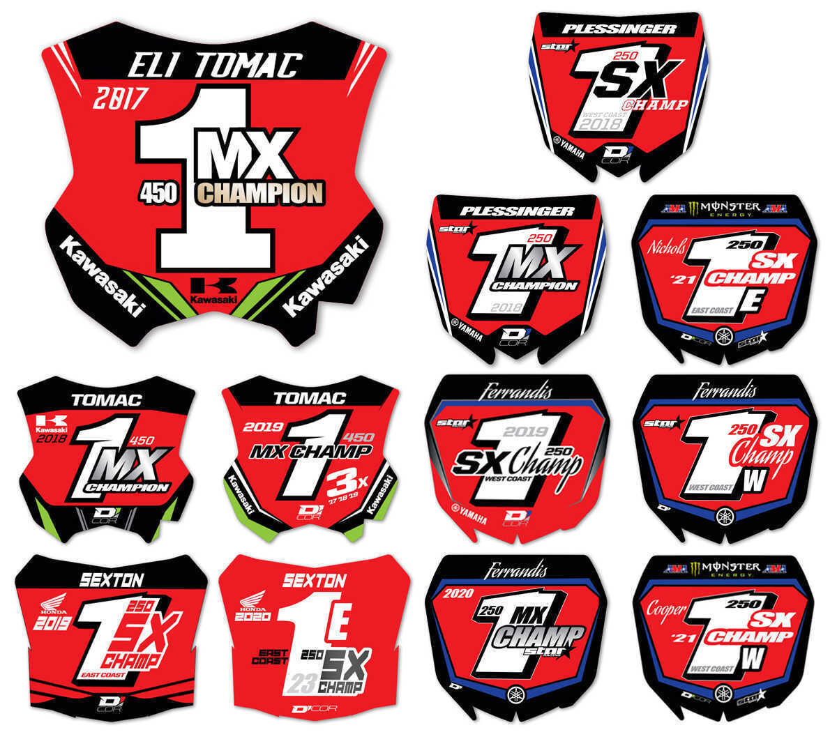 Autocollant de plaque avant de Champion des USA - D'Cor Visuals